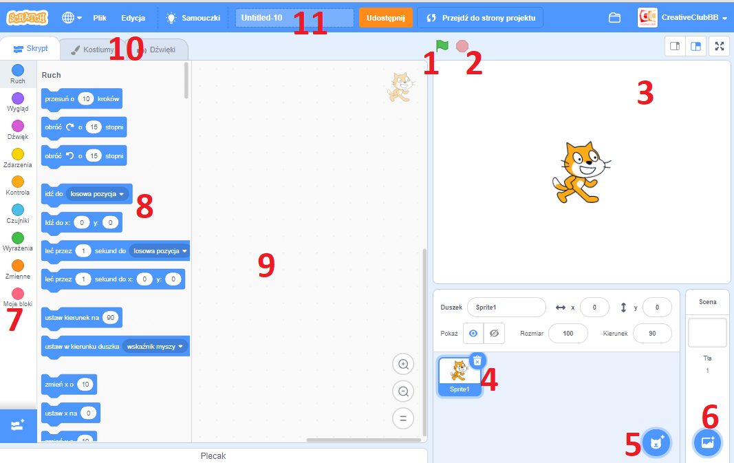 Programuj w Scratch miniporadnik jak zacząć - Creative Club